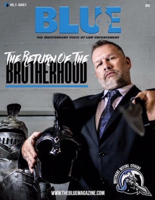 "Blue" Magazine features Brothers Before Others - Brothers Before Others